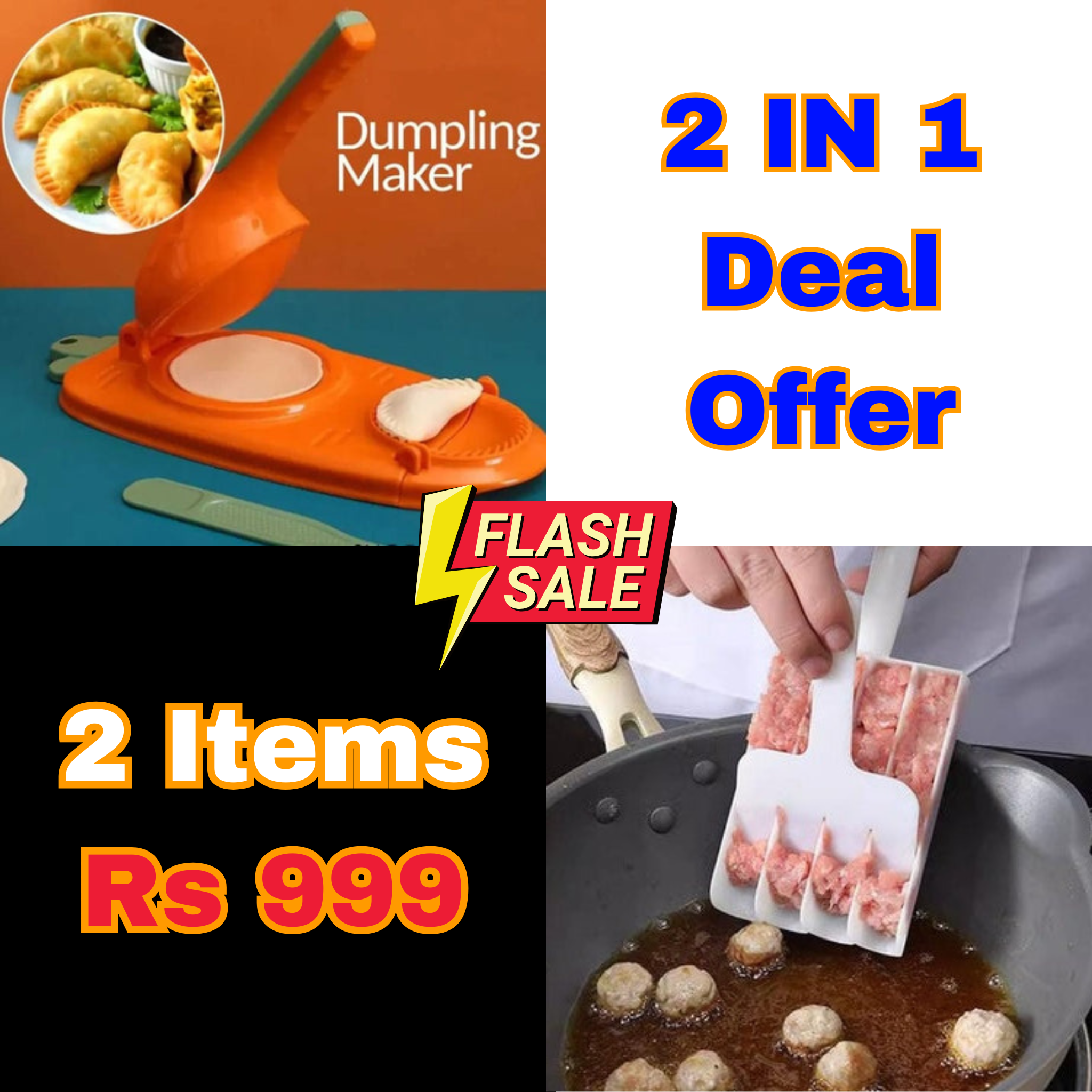 2 In 1 Deal For Samosa Making Kit and Kofta Maker – darvaza.pk