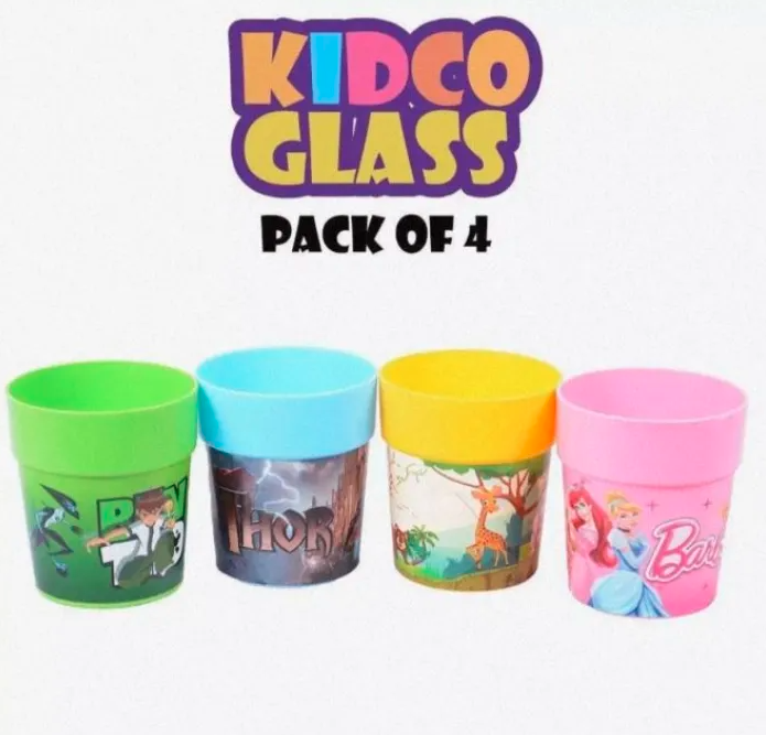 Pack Of 4 Kidco Kids Glass in Multi Colors For Kids – darvaza.pk