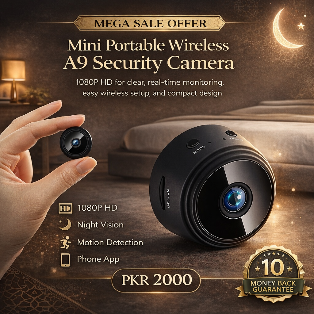 Mega Sale Offer - Mini Portable Wireless A9 Security Camera 1080P HD ...