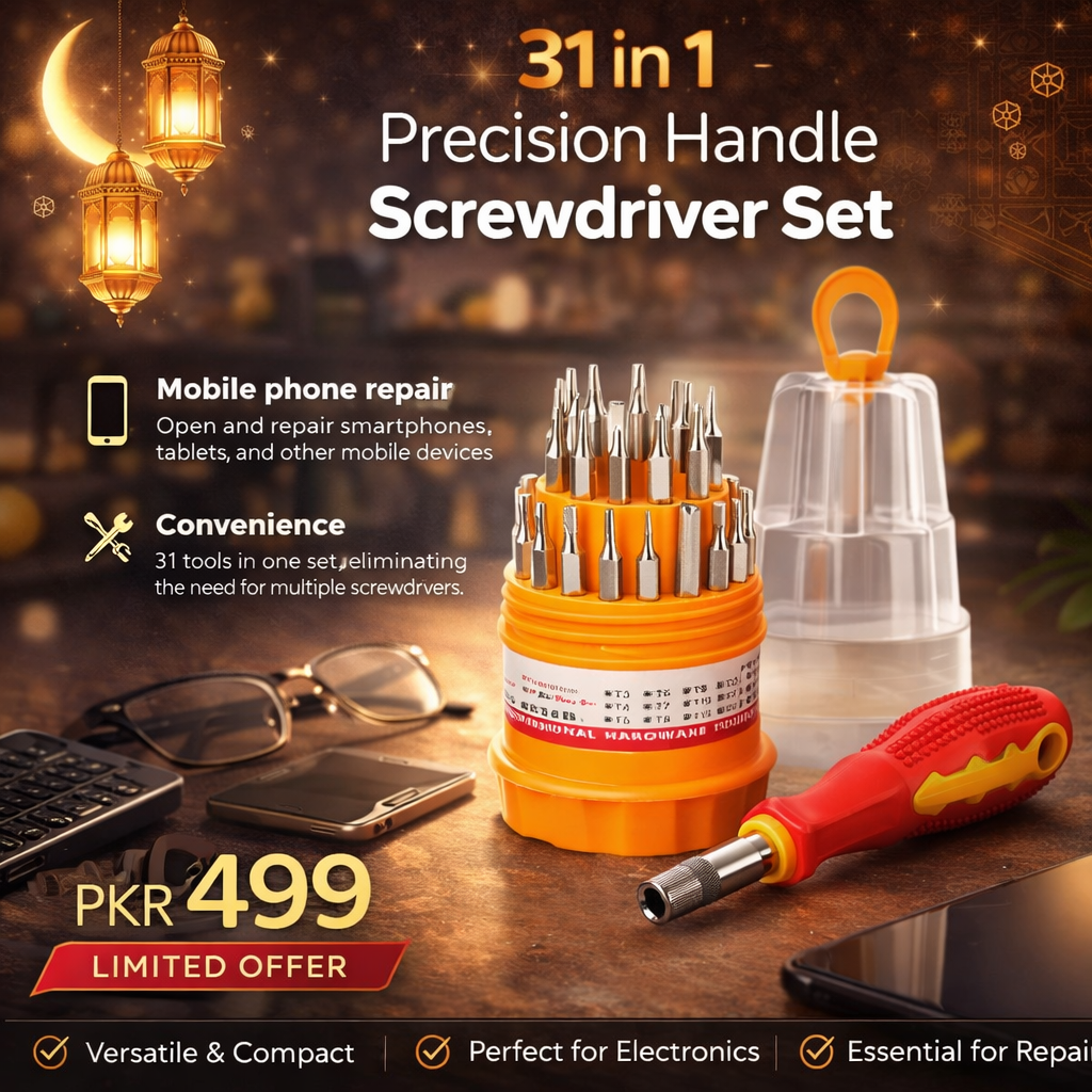 31 in 1 Precision Handle Screw driver Set Mobile Phone, watches, glass ...