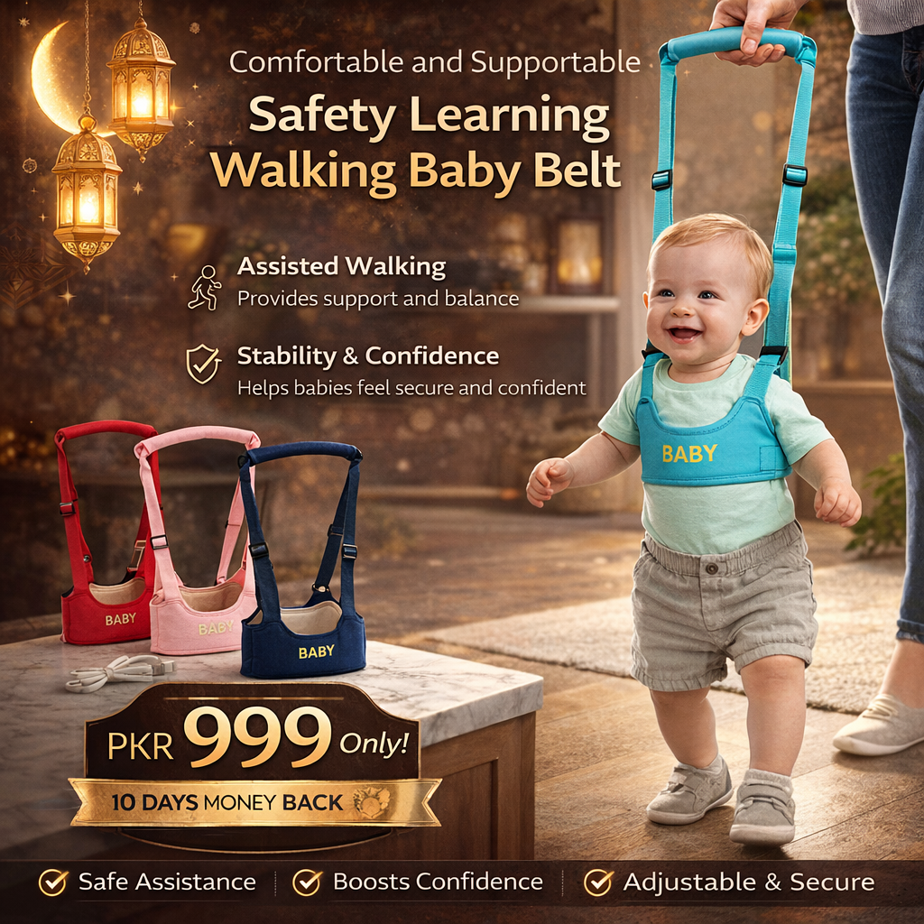 Comfortable and Supportable Safety Learning Walking Baby Belt – darvaza.pk