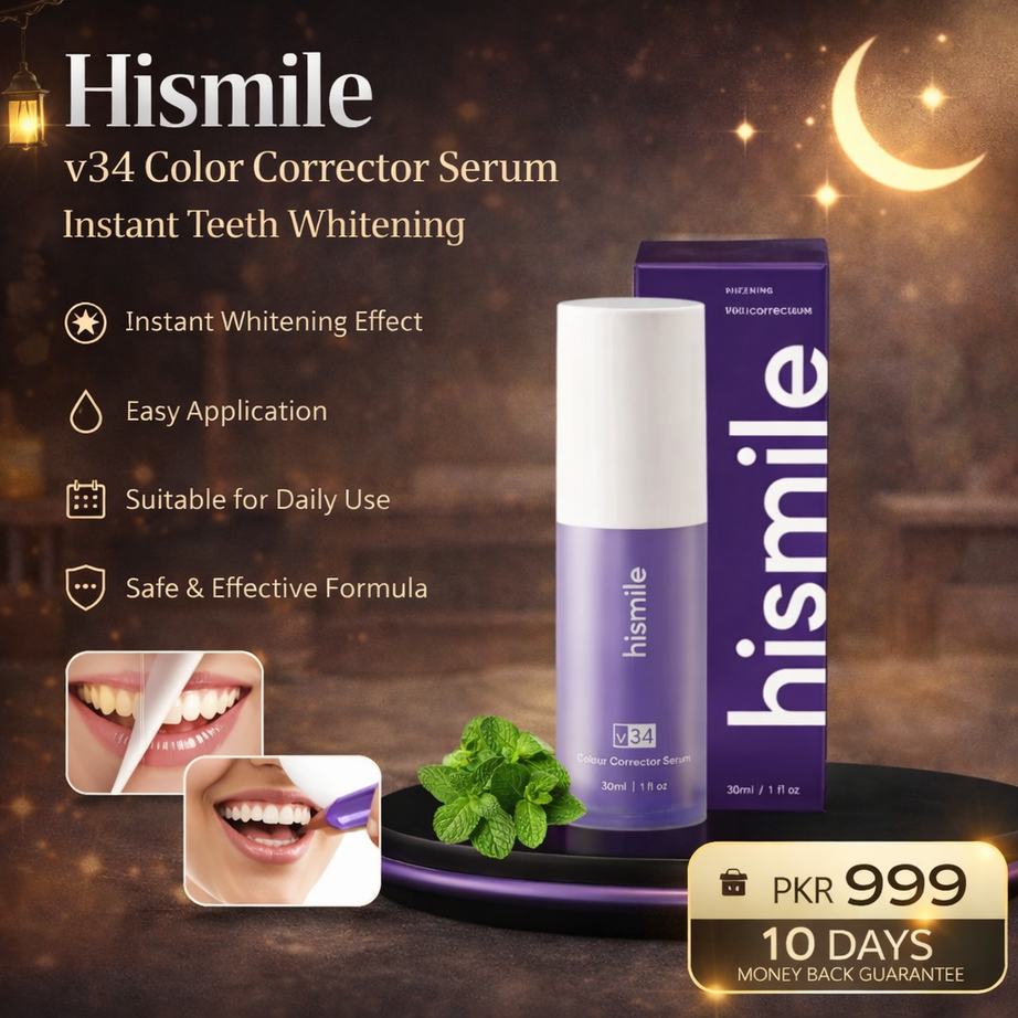 Hismile v34 Color Corrector Serum - Instant Teeth Whitening – darvaza.pk
