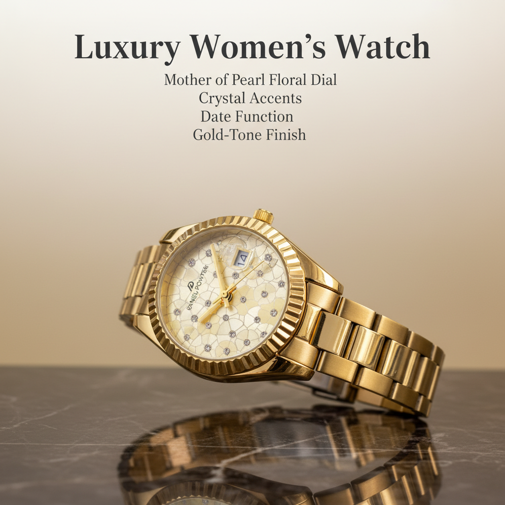 Danel Noble Golden Women Watch – darvaza.pk