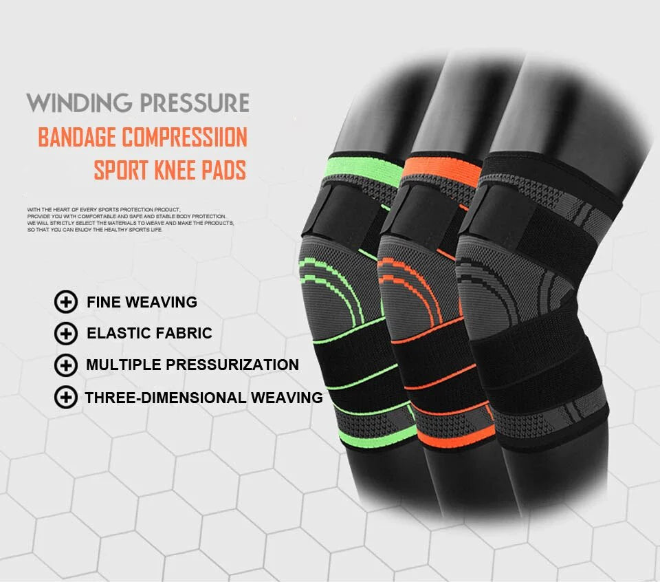 Professional Knee Support Breathable Bandage and Sports Cross Knee Pad ...
