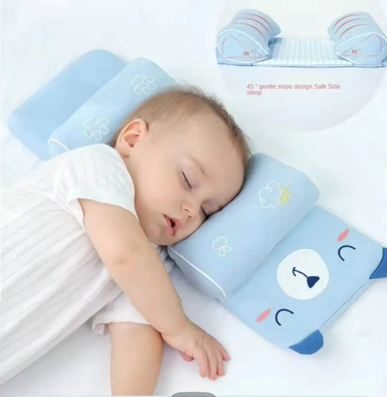 Adjustable Newborn Baby Head Shaping Pillow – Anti Flat Head Support ...