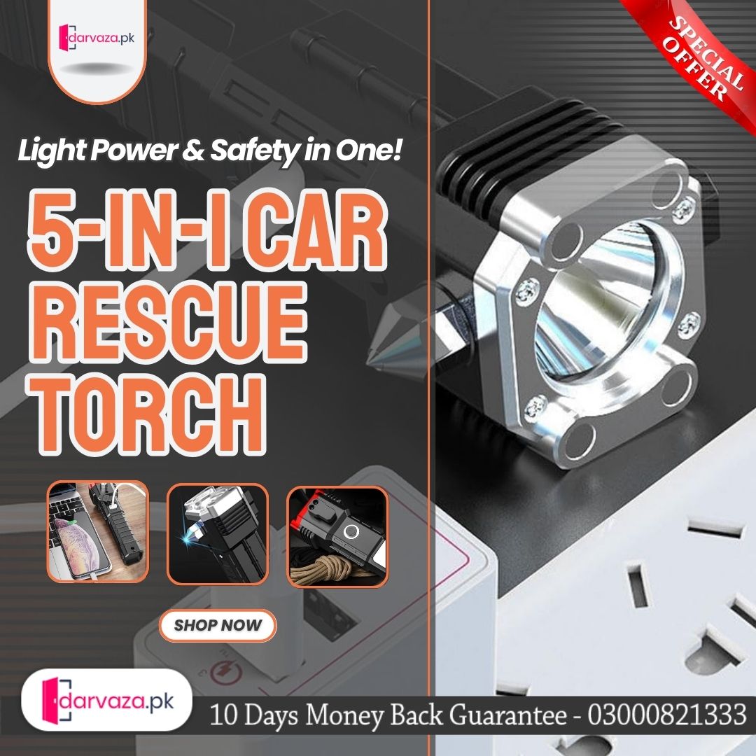 Side Flood Light Long Distance Beam Range Car Rescue Torch with Hammer ...