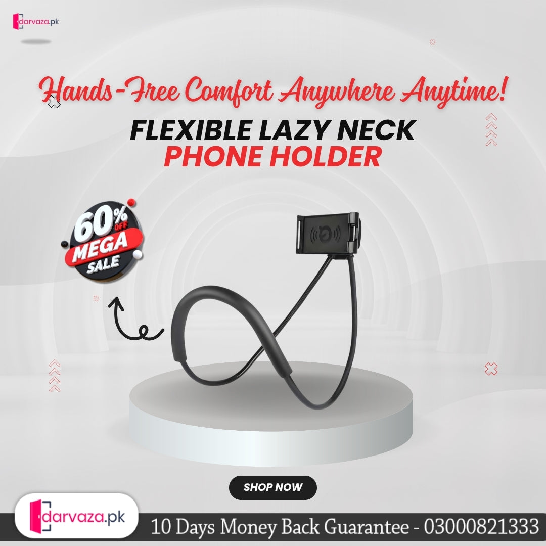 Flexible Multipurpose Lazy Hanging Mobile Phone Neck Holder – darvaza.pk