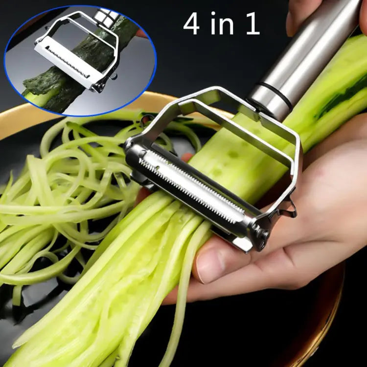 (Pack of 2) Stainless Steel Dual Blade Vegetable Peeler Slicer Shredde ...